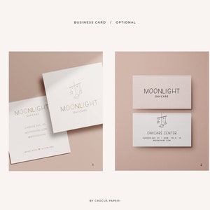 MOONLIGHT Brand Assets | Baby Premade Logo Design, Cute Logo, Newborn ...