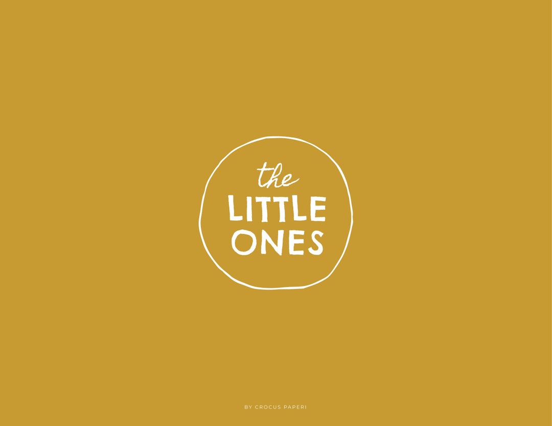 LITTLE ONES Brand Assets | Baby Premade Logo Design, Funky Logo ...