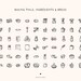 BAKERY | Hand-drawn Line Art Baking Illustrations, Cakes, Pastry, Bread ...