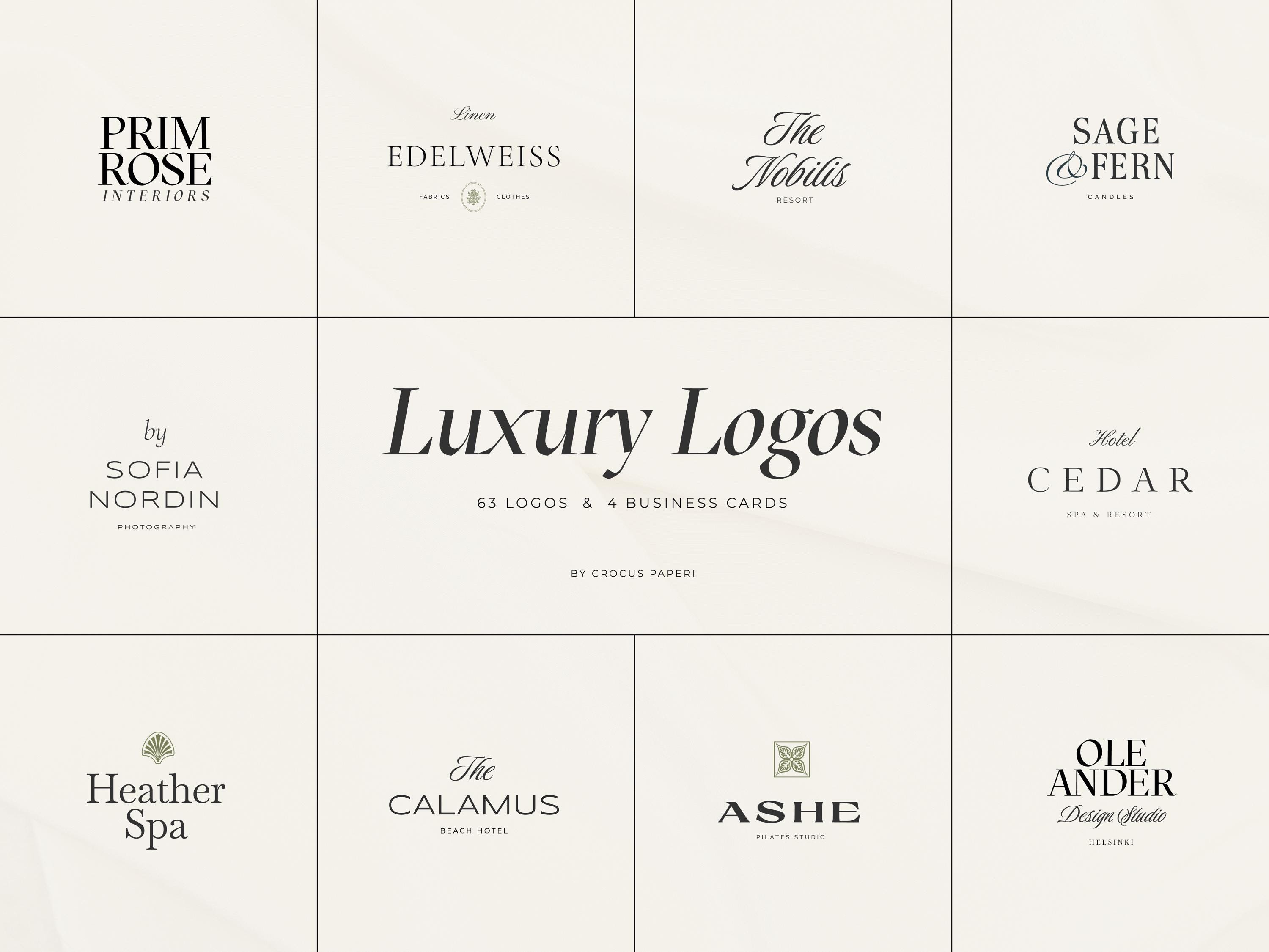 LUXURY Logos & Business Cards | FREE Customization - Etsy