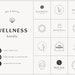 WELLNESS Hand-drawn Line Art Wellness Beauty Spa Yoga Pilates Skincare ...