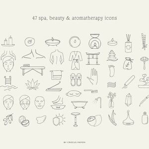 WELLNESS | Hand-drawn Line Art Wellness Beauty Spa Yoga Pilates ...