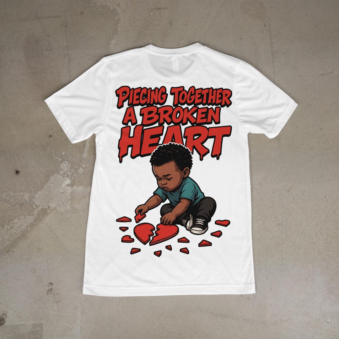 Caiden James “piecing Together a Broken Heart” T‑shirt | Emotional ...