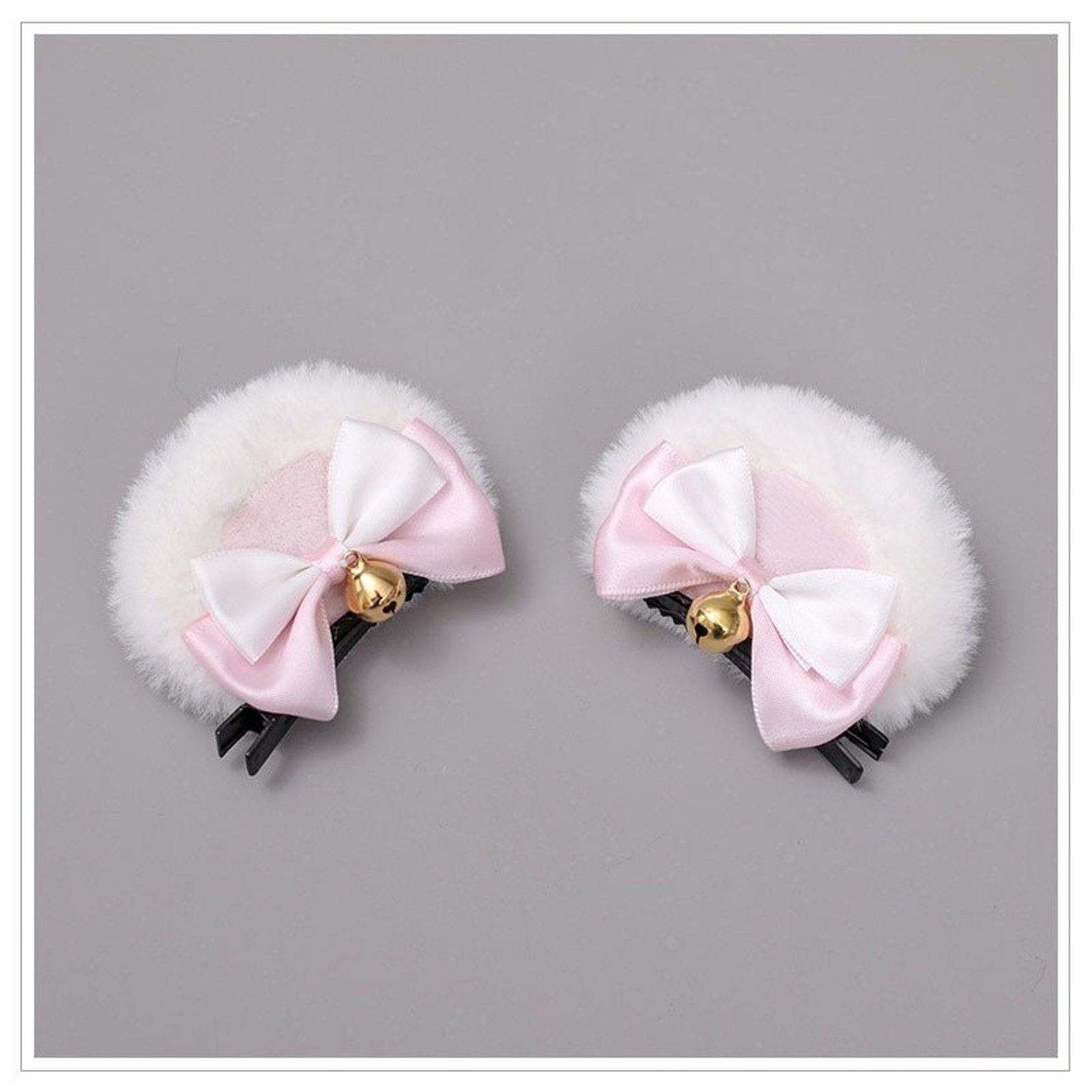 4 Colors Fluffy Cosplay Bear Ear Hairclip Adjustable Cute Fun - Etsy