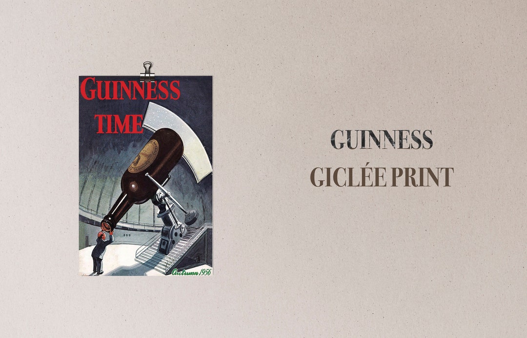 Guinness Beer Poster Guinness Wall Decor Vintage Bar - Etsy