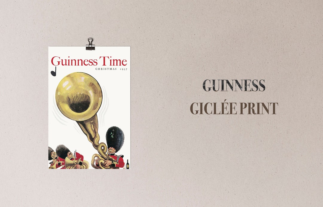 Guinness Beer Poster Guinness Wall Decor Vintage Bar Poster Guinness ...