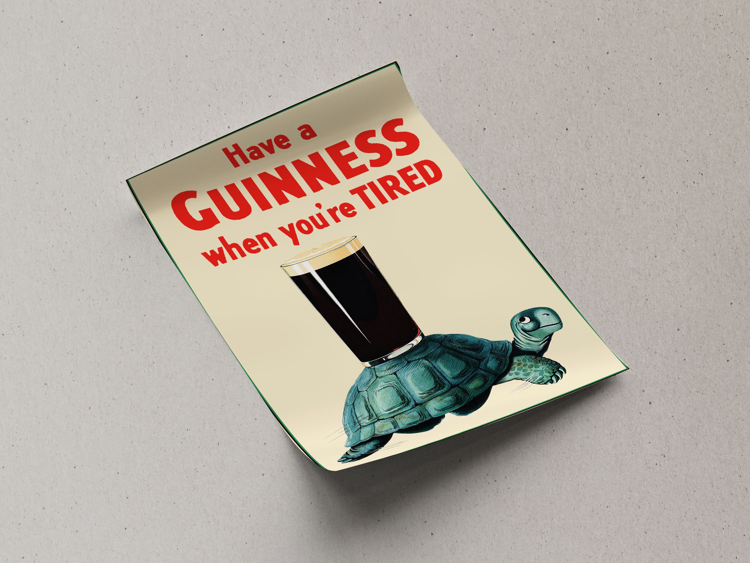 Guinness Beer Poster Guinness Wall Decor Vintage Bar Poster Guinness ...