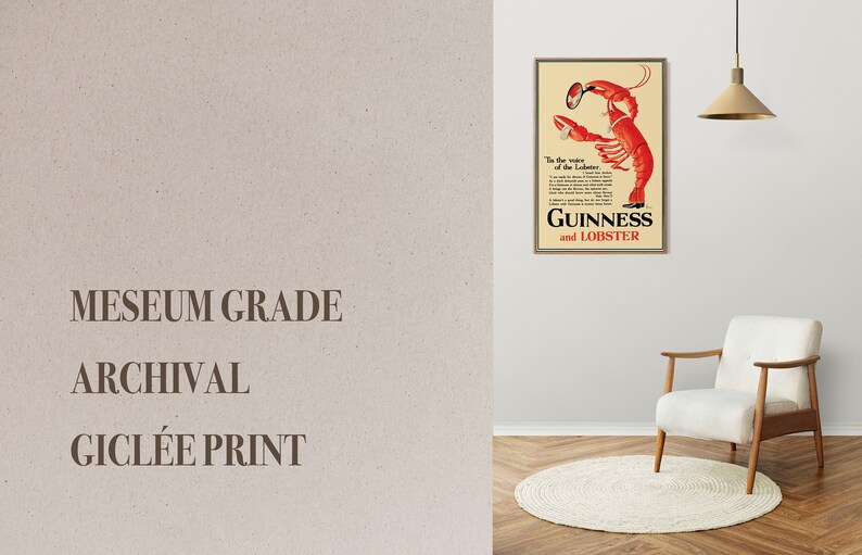 Guinness Beer Poster Guinness Wall Decor Vintage Bar - Etsy