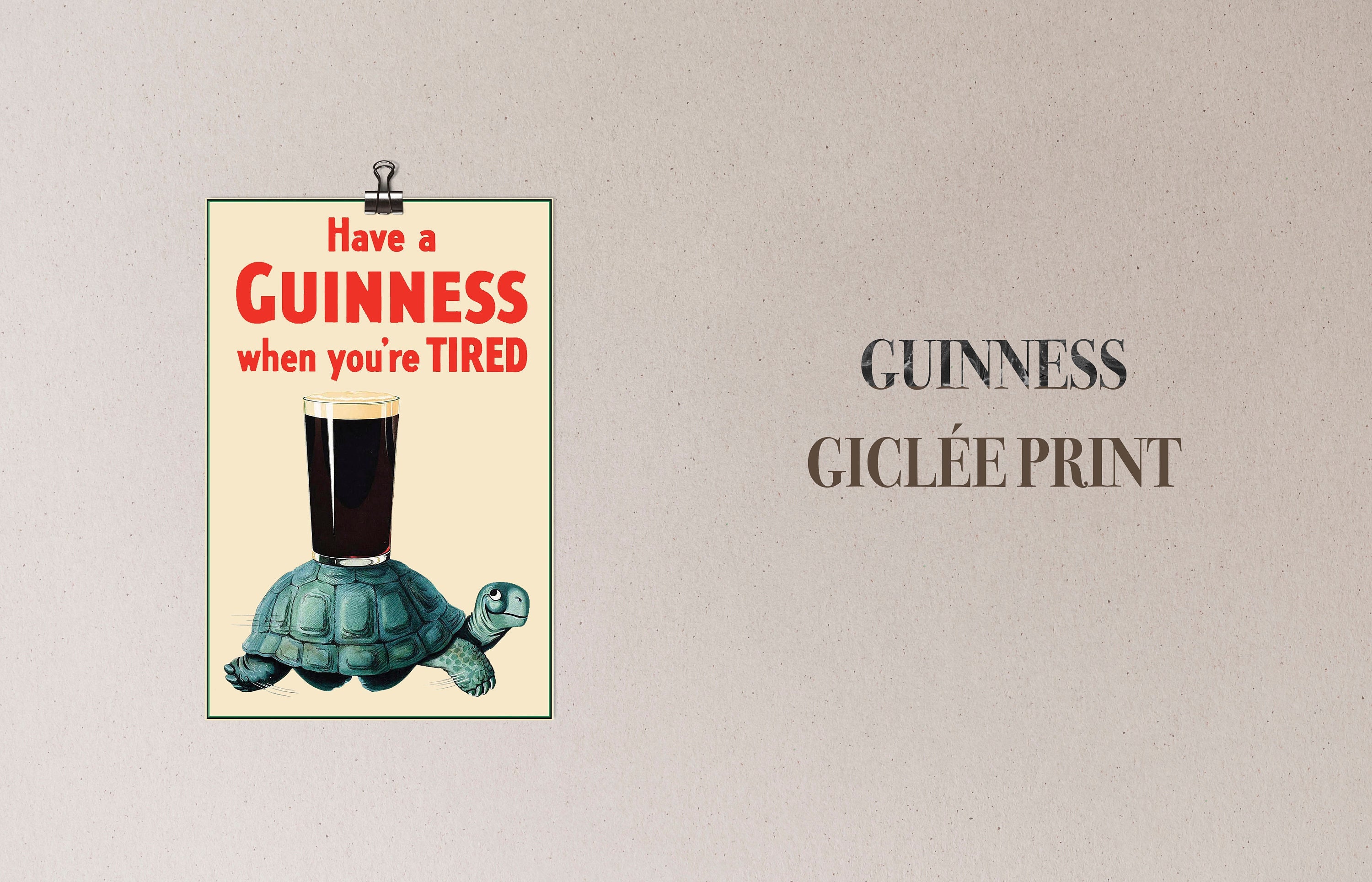 Guinness Beer Poster Guinness Wall Decor Vintage Bar Poster Guinness ...