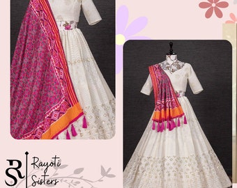 White Lehenga Choli for Navratriindian Wedding Bridal Party - Etsy