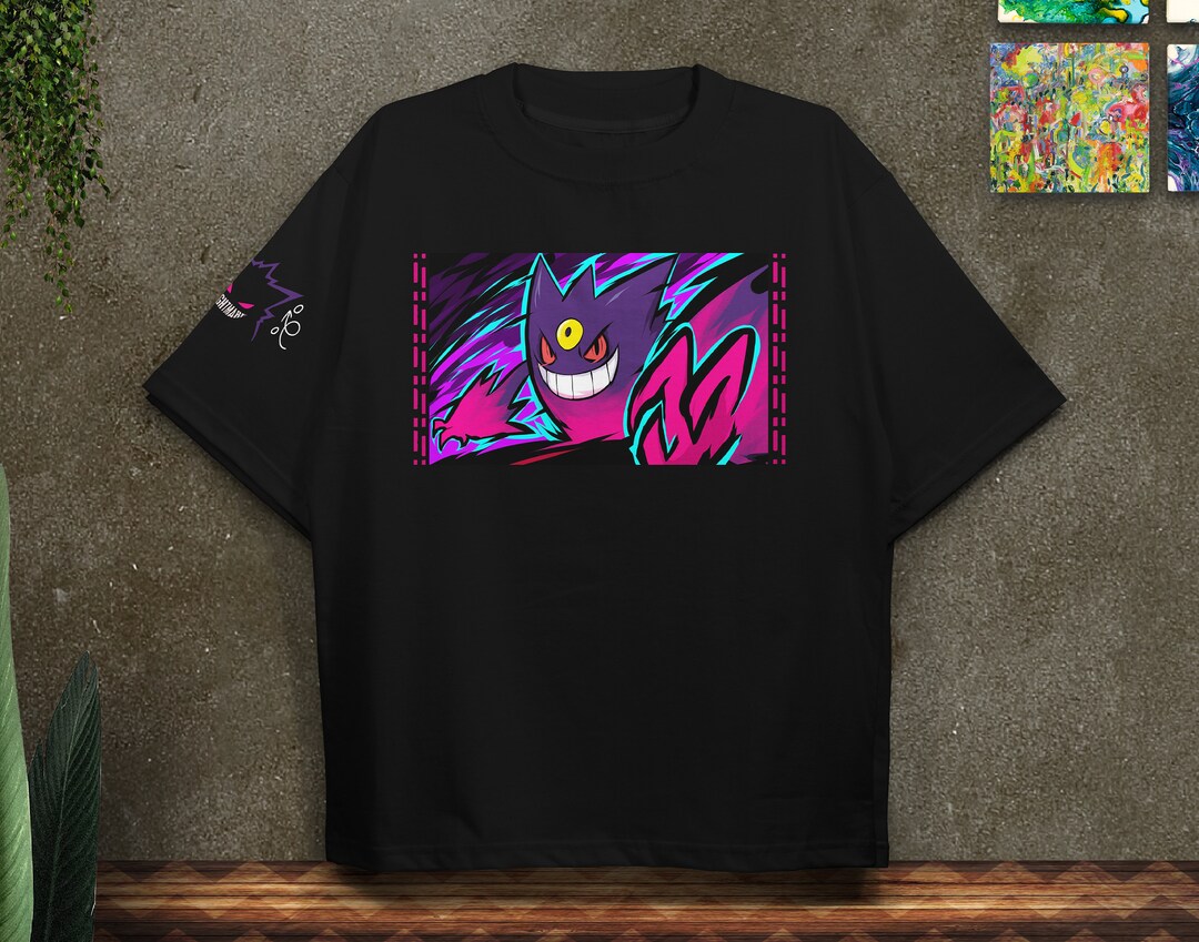 Unisex Oversize Genga Splatter Card Gaming Inspired Design - Etsy