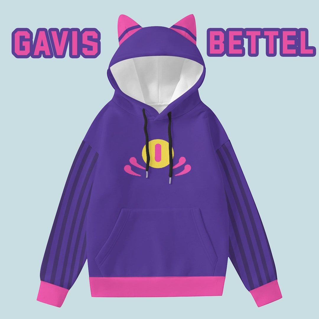 Unisex Gavis Bettel Hololive Cosplay Cat Cute Ear Hoodie - Etsy