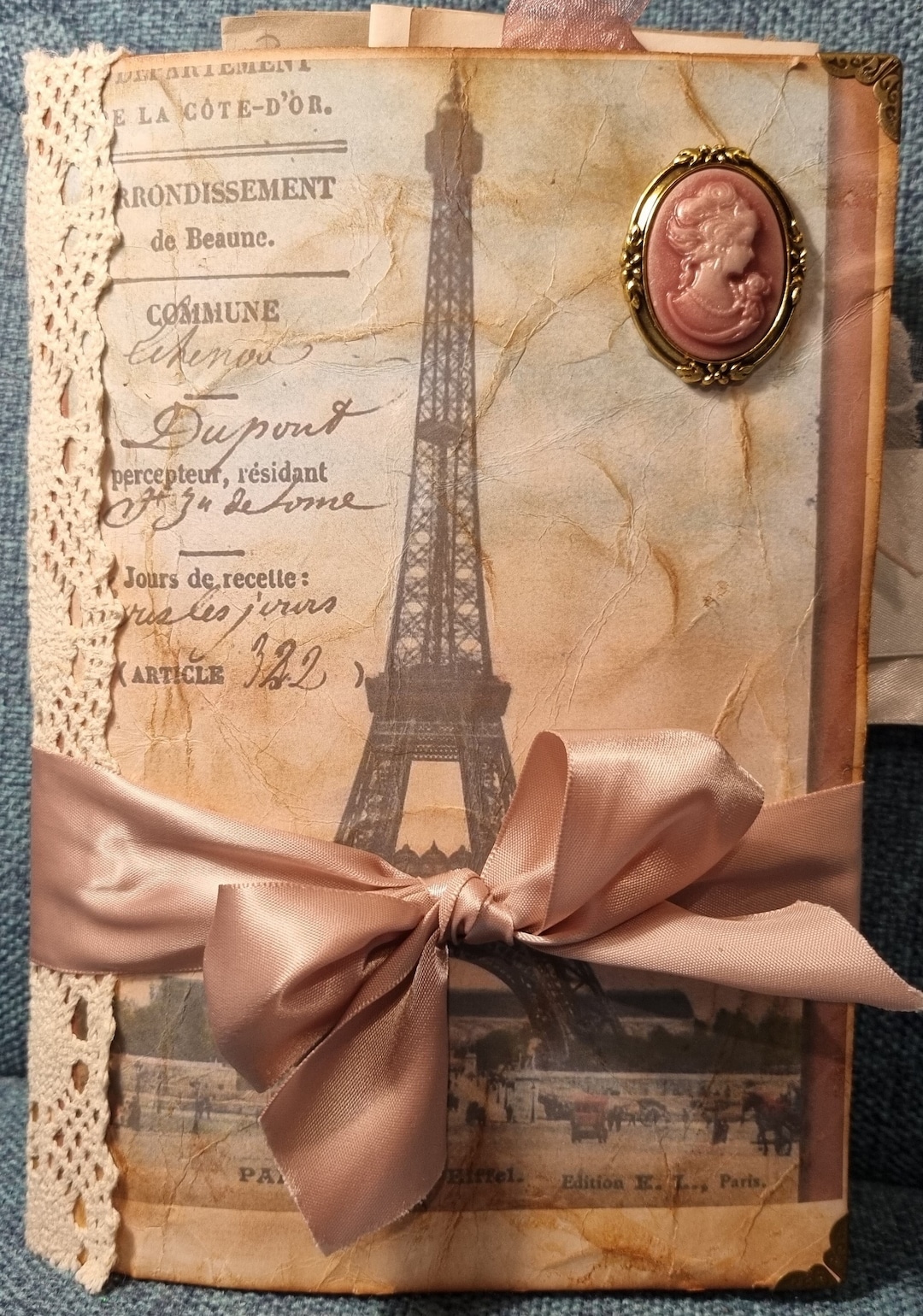 French Themed Vintage Style Hand Crafted Junk Journal - Etsy