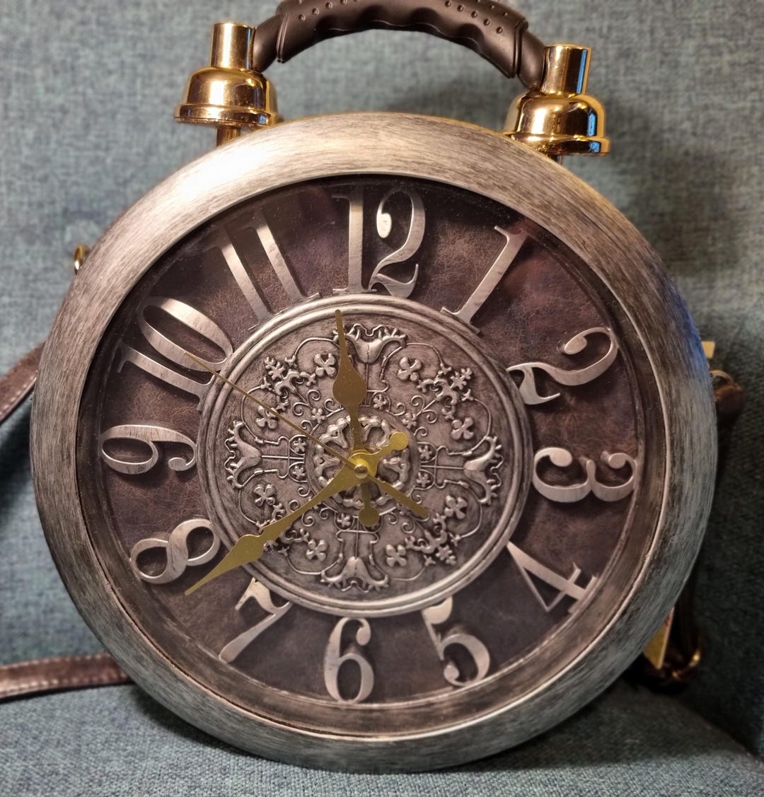 Ladies Antique Looking Functional Clock Tote Handbag - Etsy
