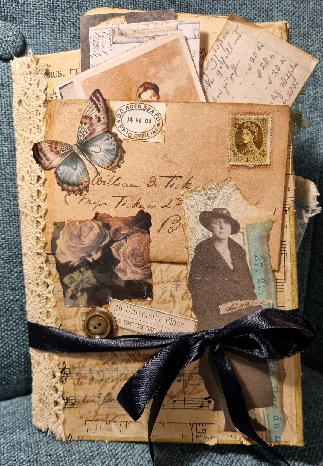 Vintage Style Mixed Theme Hand Crafted Junk Journal - Etsy