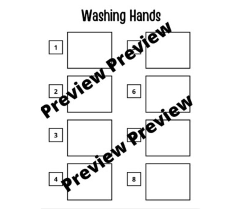 Handwashing Visual Schedule Digital Download - Etsy