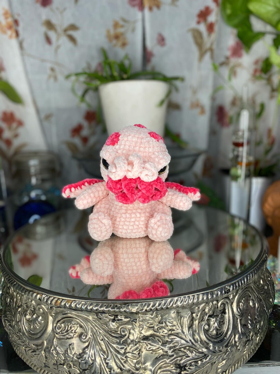 Crochet Pink Cthulhu Plushie - Etsy