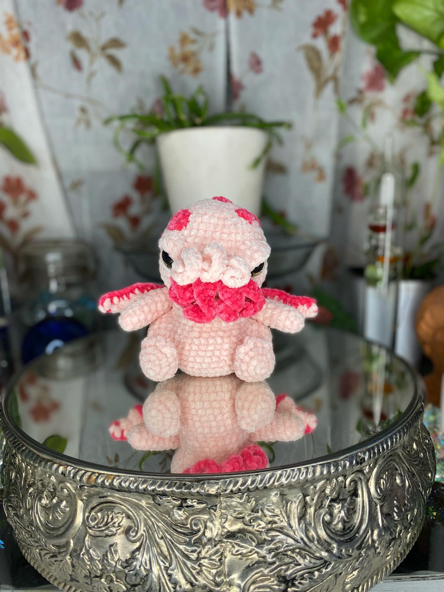 Crochet Pink Cthulhu Plushie - Etsy