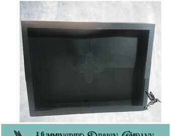 Cardstock Shadow Box Frame Svg - Etsy