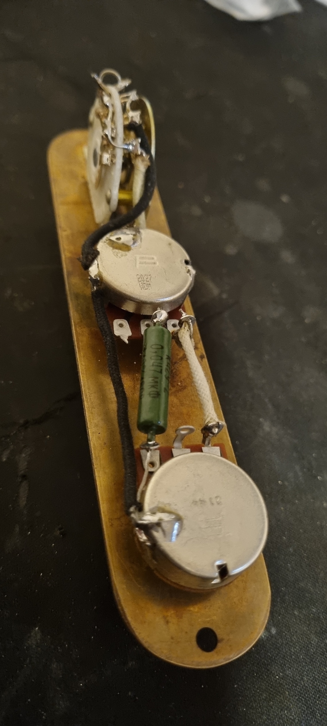 Telecaster Aged Copper Neck & Control Plate Set - Slanted Switch - Etsy