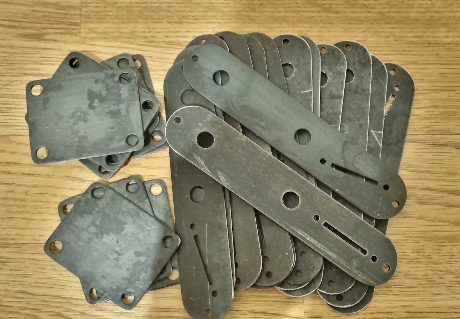 Telecaster Raw Metal Control Plate Set Slanted Switch - Etsy