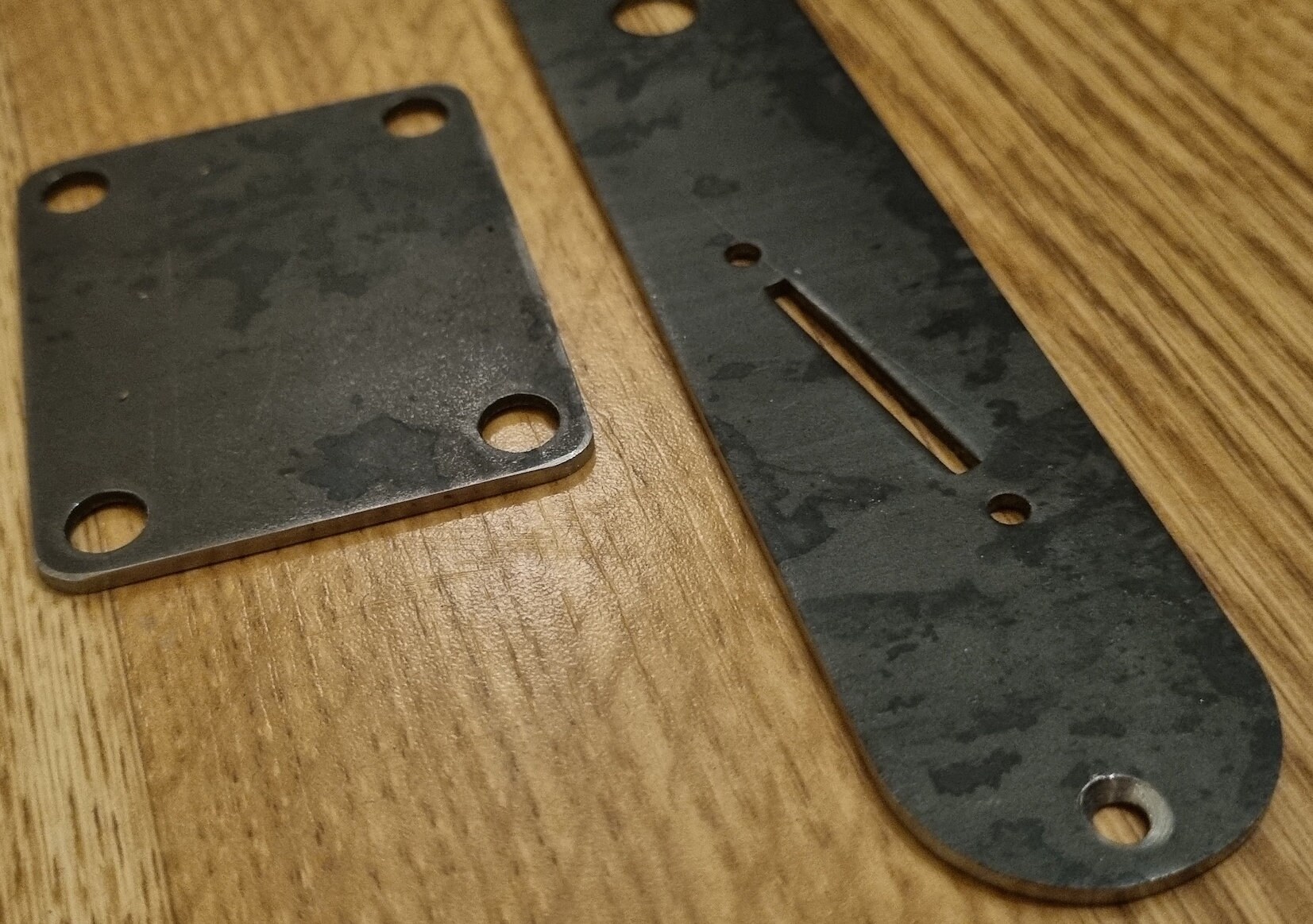 Telecaster Raw Metal Control Plate Set 1 Pot / 1 Switch - Etsy