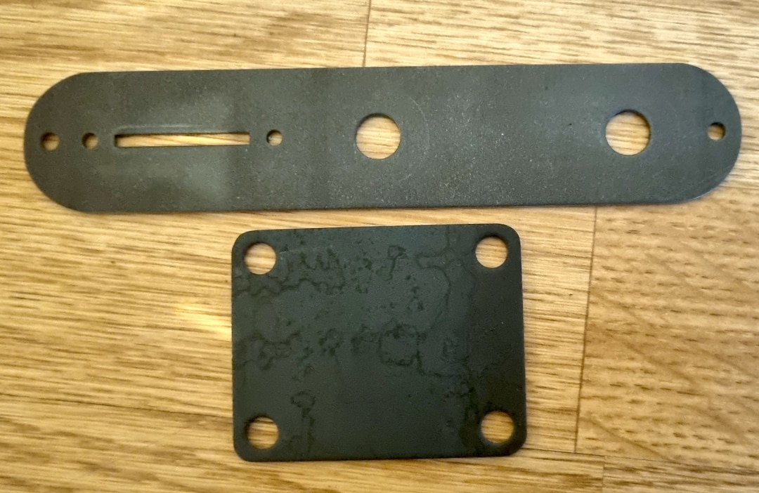 Telecaster Raw Metal Control Plate Set Standard - Etsy