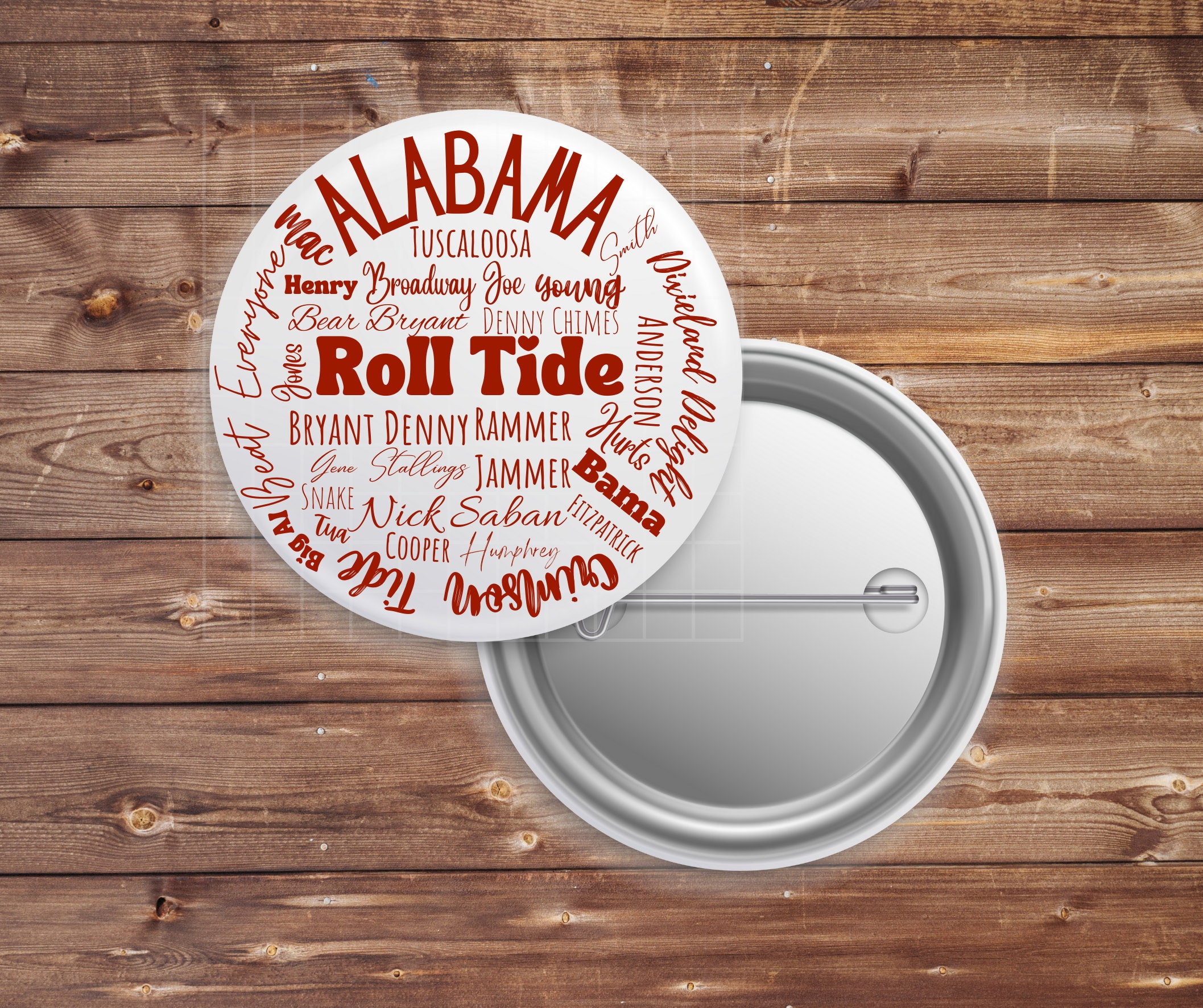 Alabama Gameday Button Digital Download - Etsy