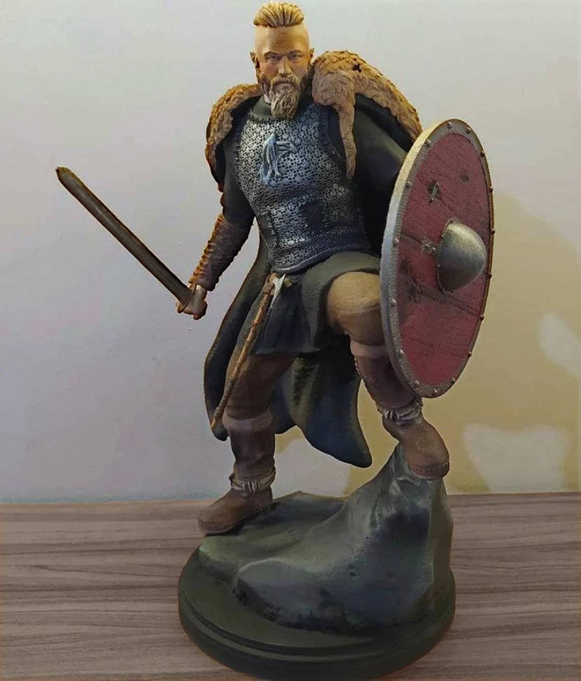 Handmade Ragnar Lothbrok Figurine, Viking Collectible, Gift for Fans ...