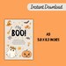 Halloween Boo Basket A5 Sign Instant Digital Download - Etsy