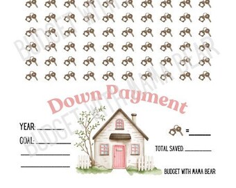 House Down Payment Savings Tracker - Etsy