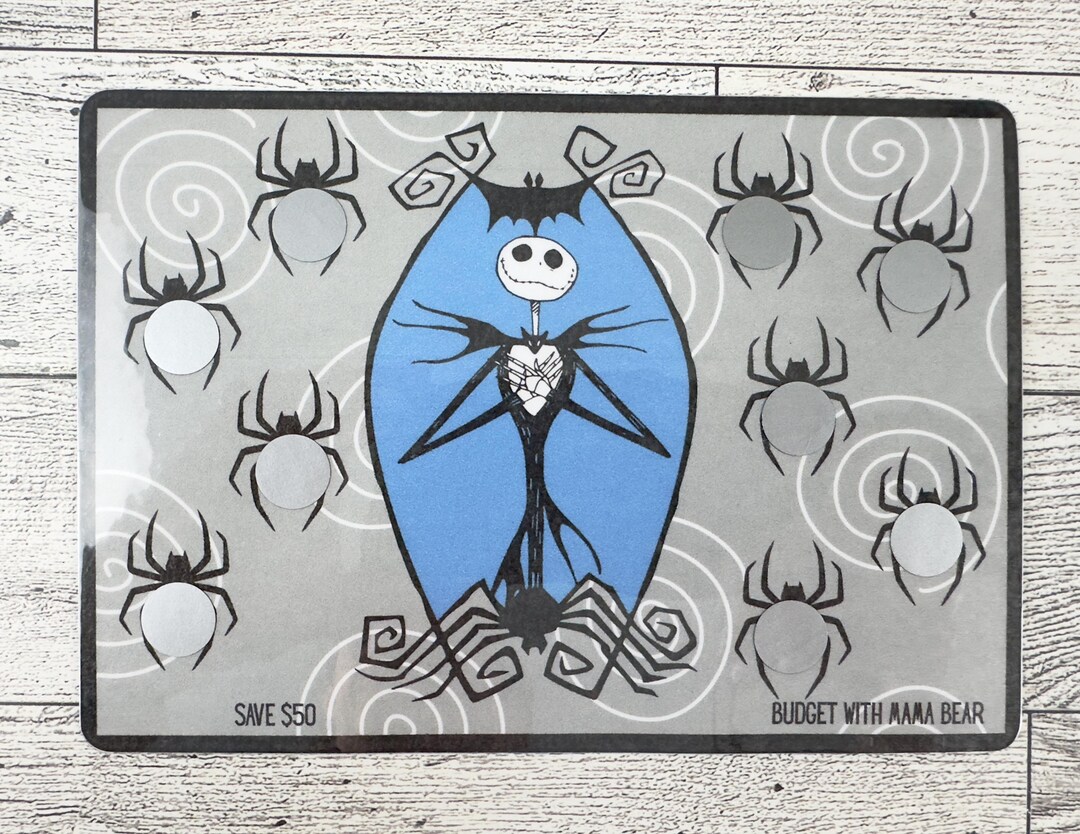 NBC Jack Spider Scratch off | Savings Challenge - Etsy