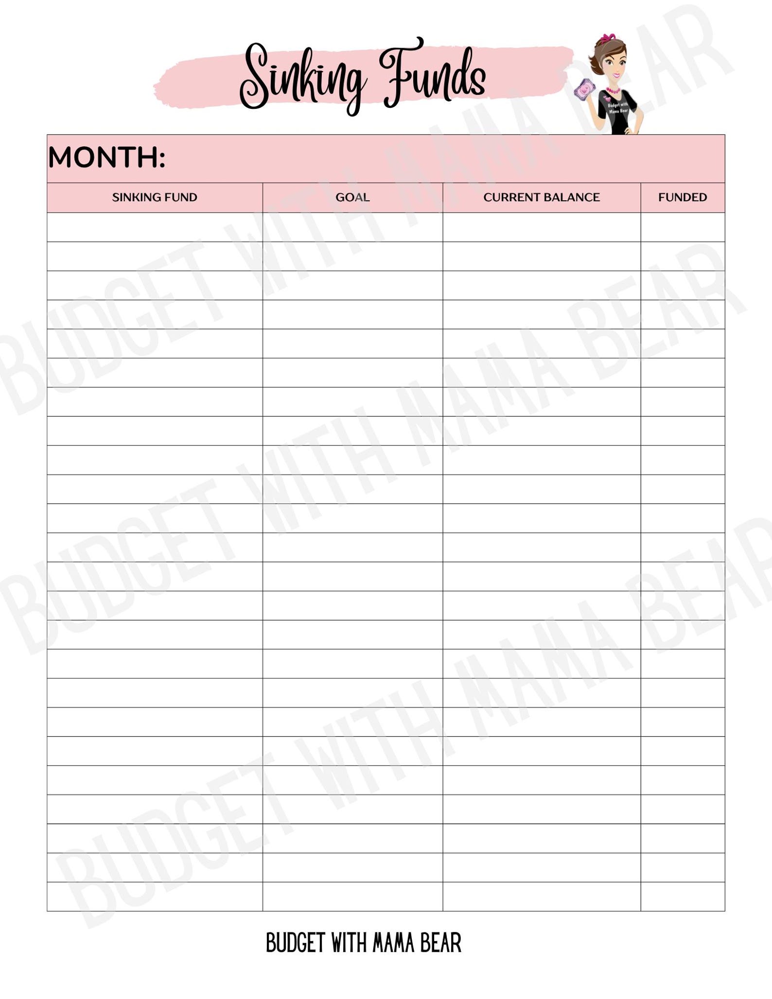 Sinking Funds ADD ON | Budgeting | Budget Binder | Digital - Etsy