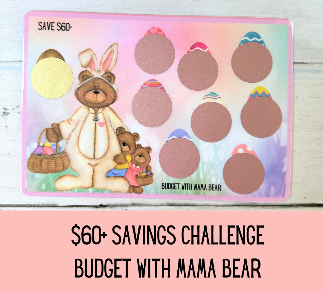 Easter Scratch off Savings Challenge - Etsy
