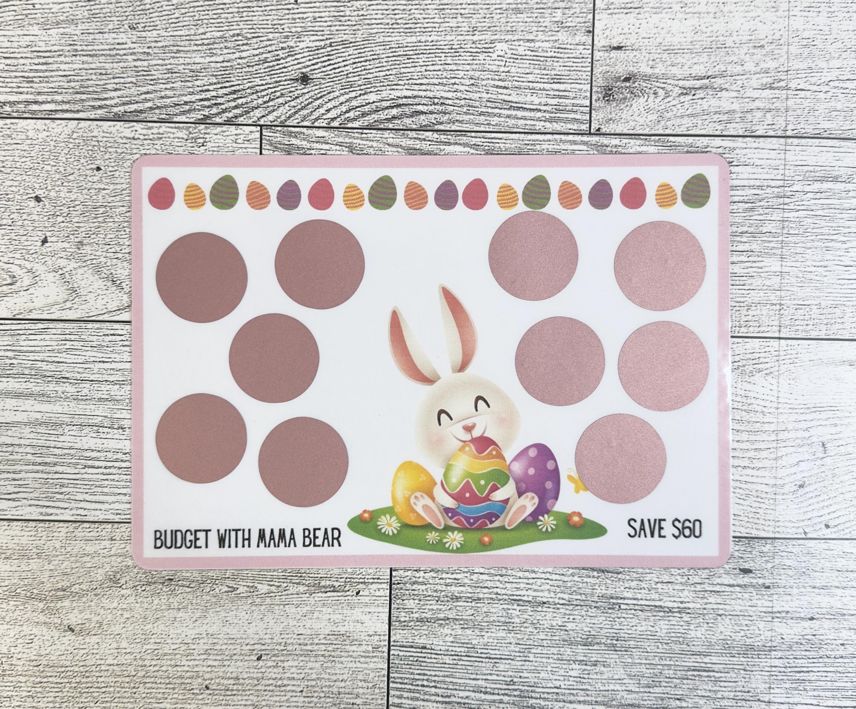 Easter Scratch off Savings Challenge | Bunny | Saving - Etsy