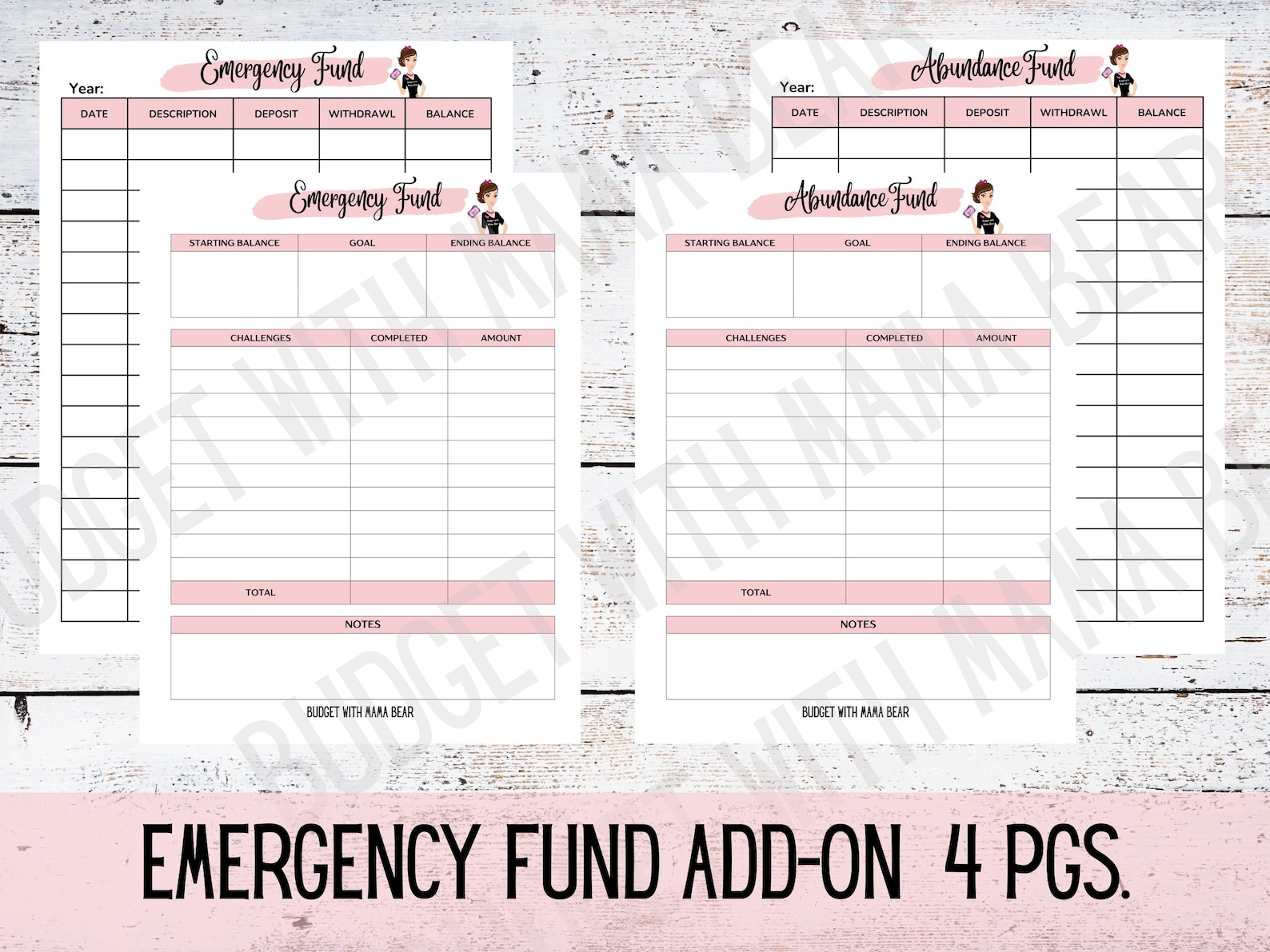 Emergency Fund ADD ON | Budgeting | Budget Binder | Digital - Etsy
