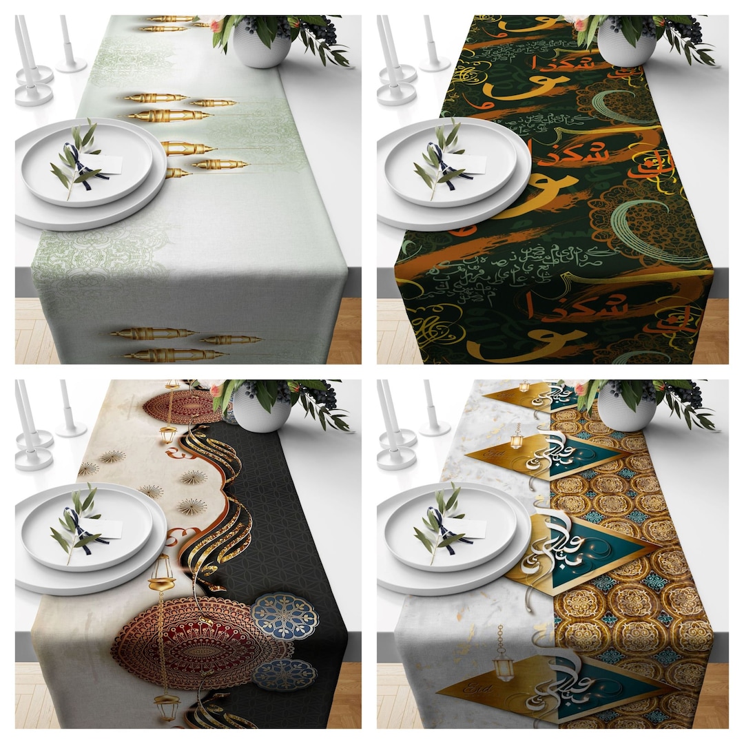 Religious Concept Table Runner|ramadan Themed Tablecloth|islamic Table ...