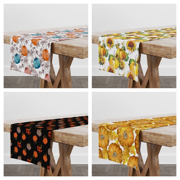 Blue Pumpkin Table Runner - Etsy