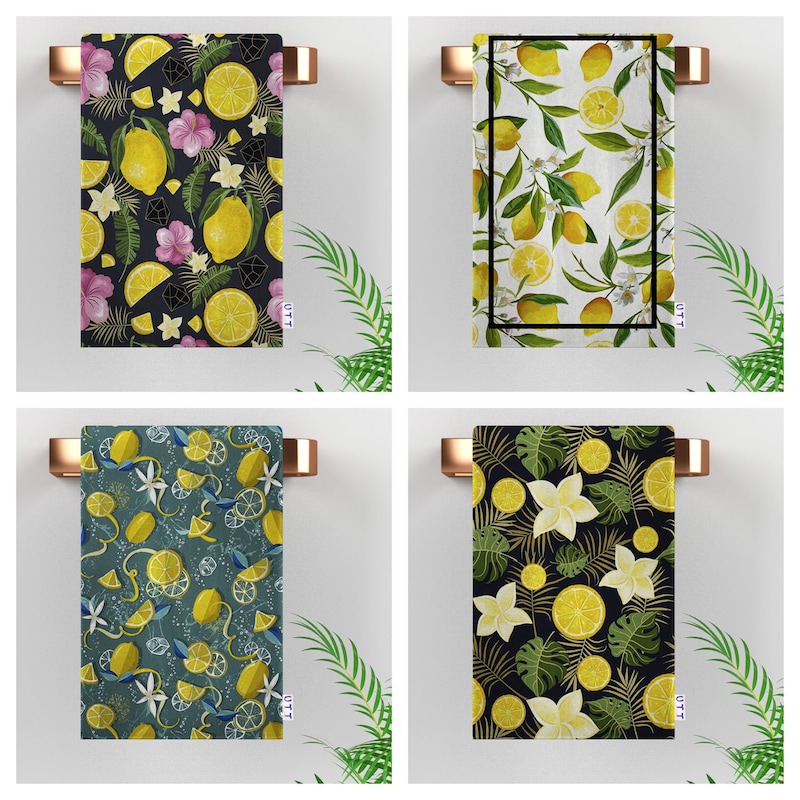 Kitchen Towel Lemon - Etsy