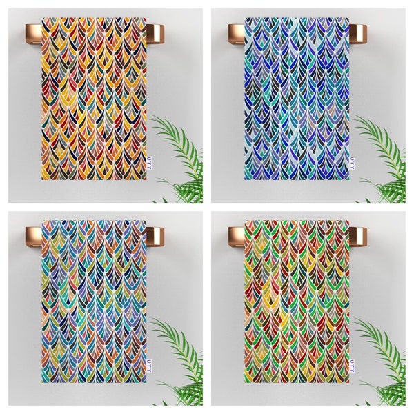 Geometric Hand Towel - Etsy