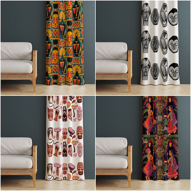 African Curtains - Etsy