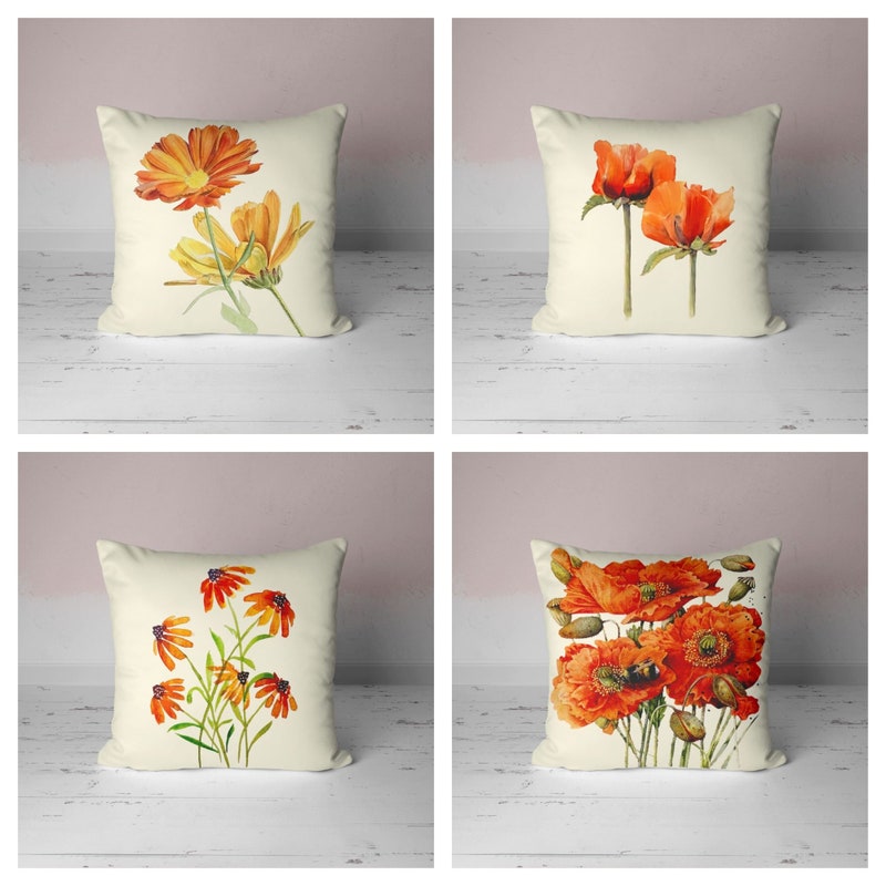Poppy Pillows - Etsy