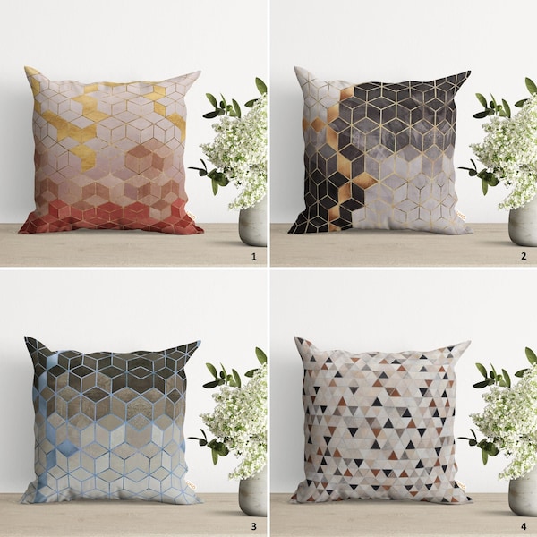 Geometric Cushion - Etsy