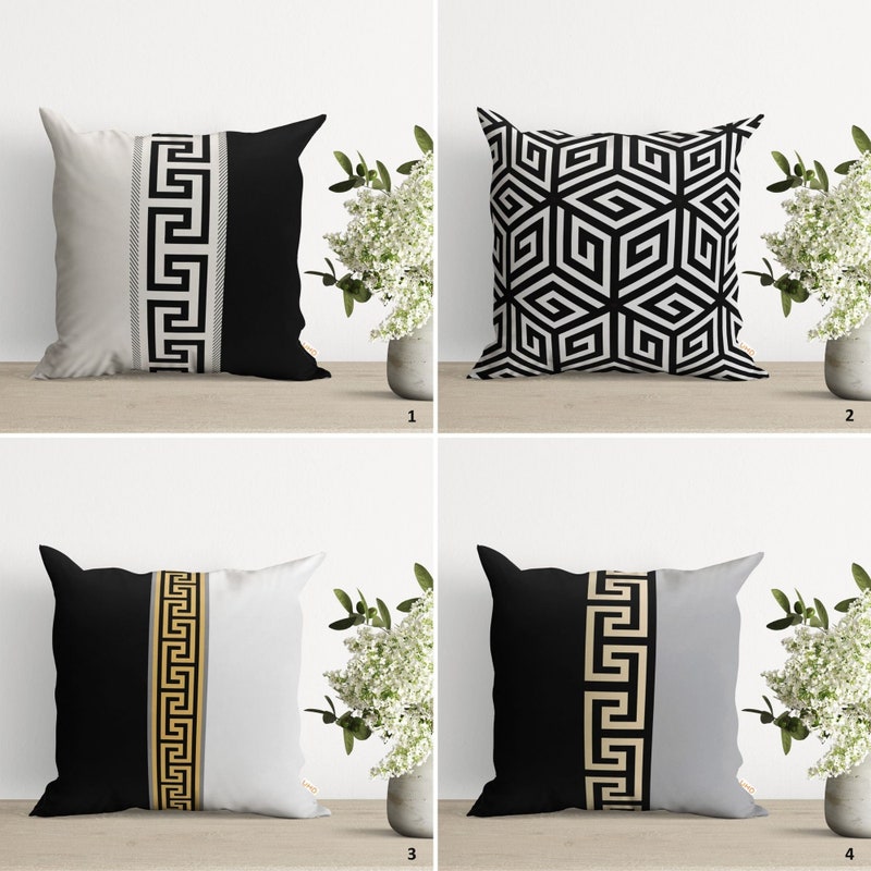 Greek Key Pillow - Etsy