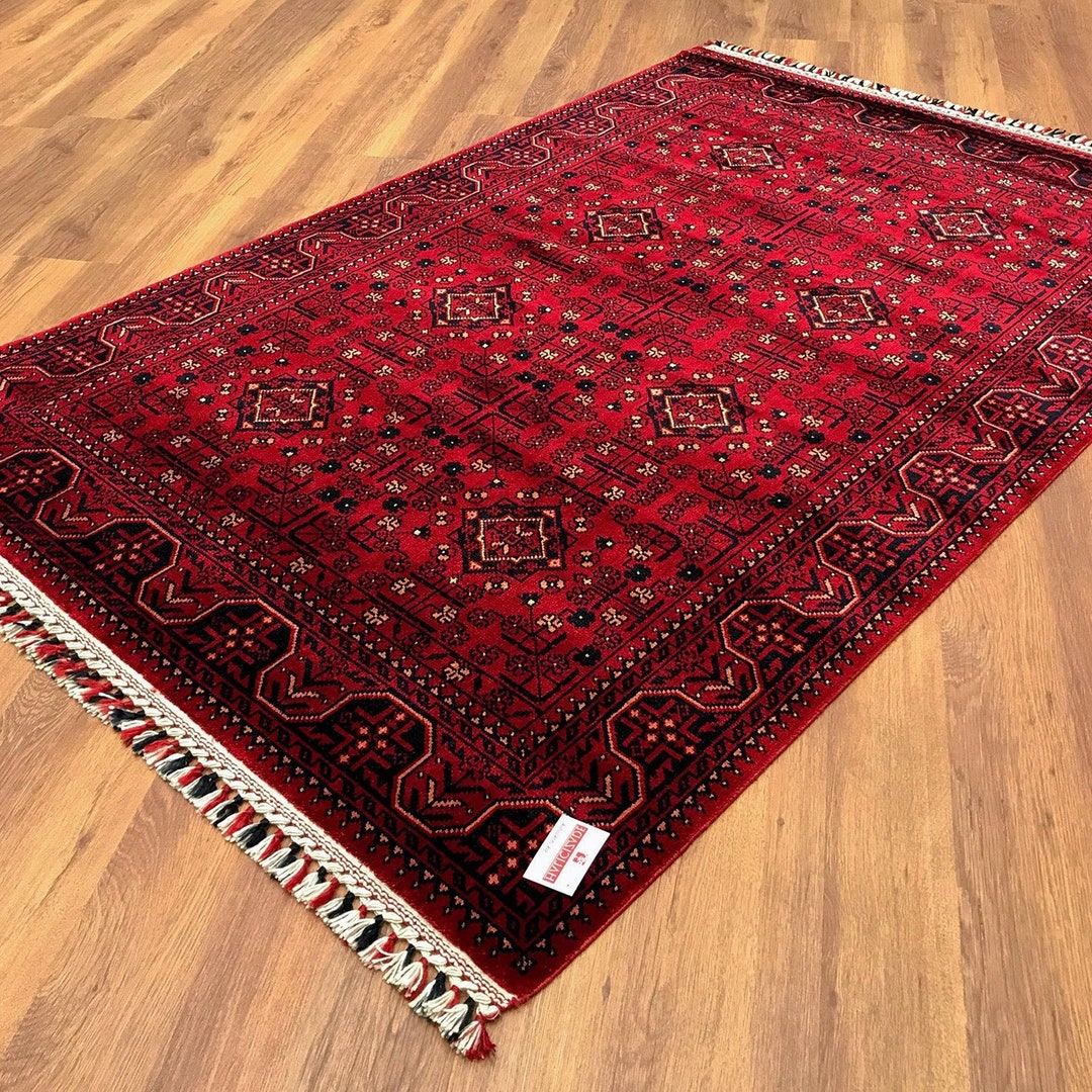 Ethnic Afghan Area Rugoriental Style Carpetmachine-washable Elegant ...