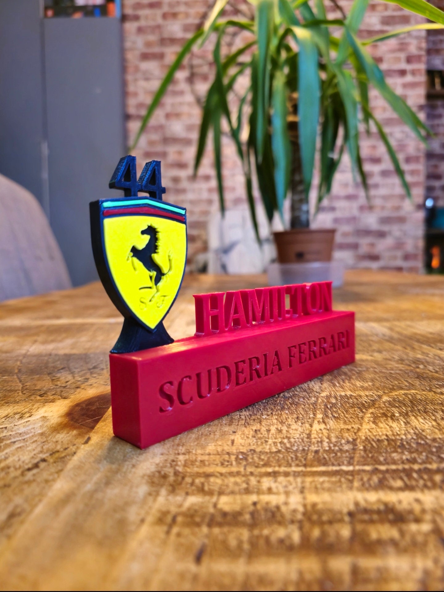 Custom Lewis Hamilton 44 Ferrari Display Stand Name Plaque Custom F1 ...