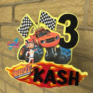 3D Blaze Custom Cake Topper - Etsy
