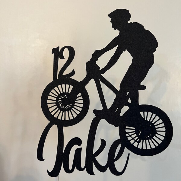 Bicycle Cake Topper - Etsy