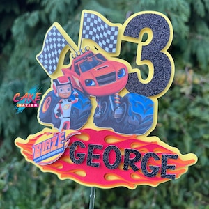 3D Blaze Custom Cake Topper - Etsy