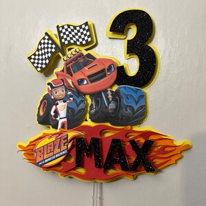3D Blaze Custom Cake Topper - Etsy